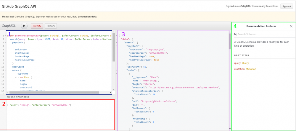 Getting started with Github GraphQL API - Zelig880